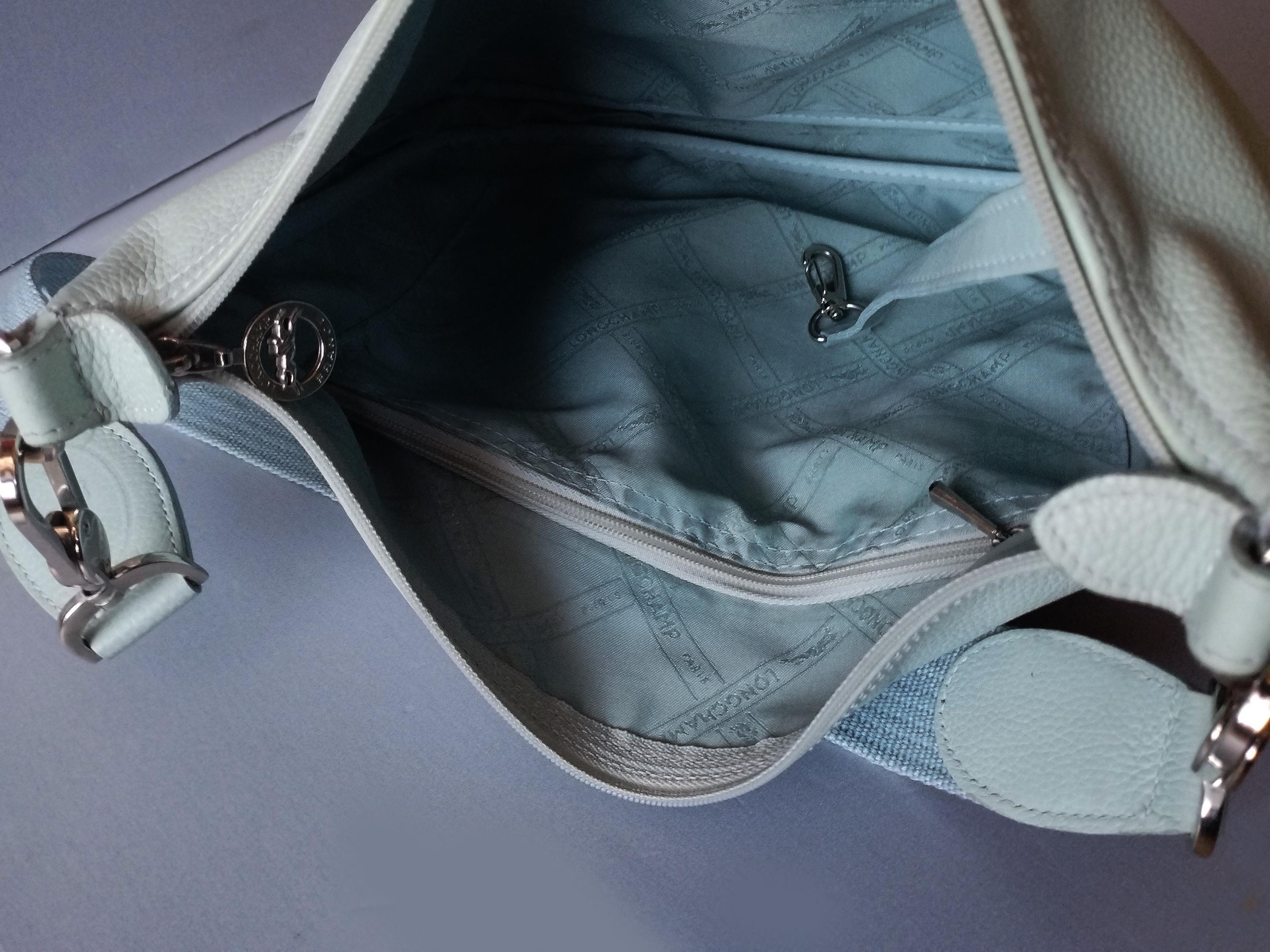 Vintage Longchamp Light Blue Leather Shoulder Bag - Made in France - Etsy