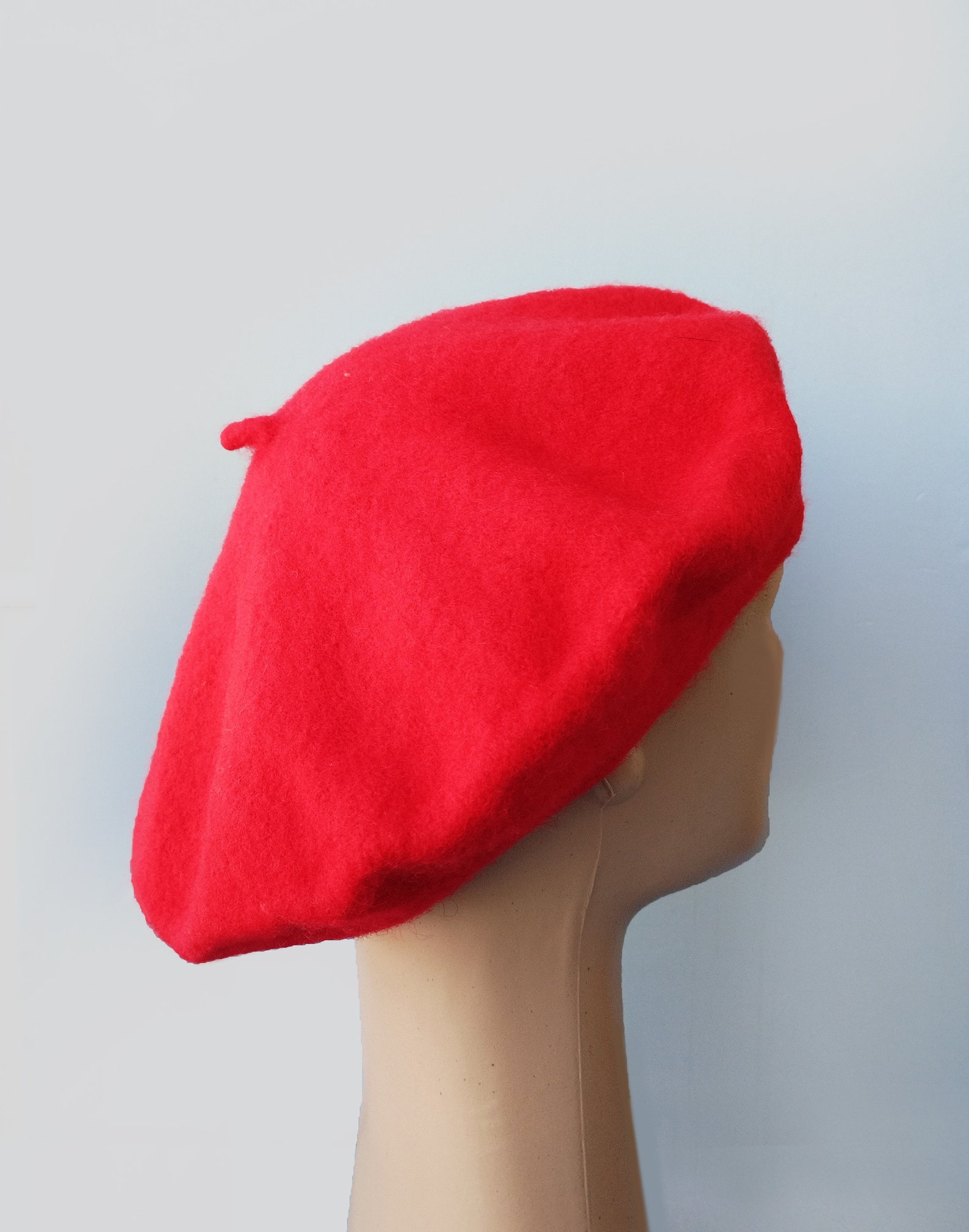 Women's Red Wool Baret UTA RAASCH Peter Hahn ,french Style Beret - Etsy