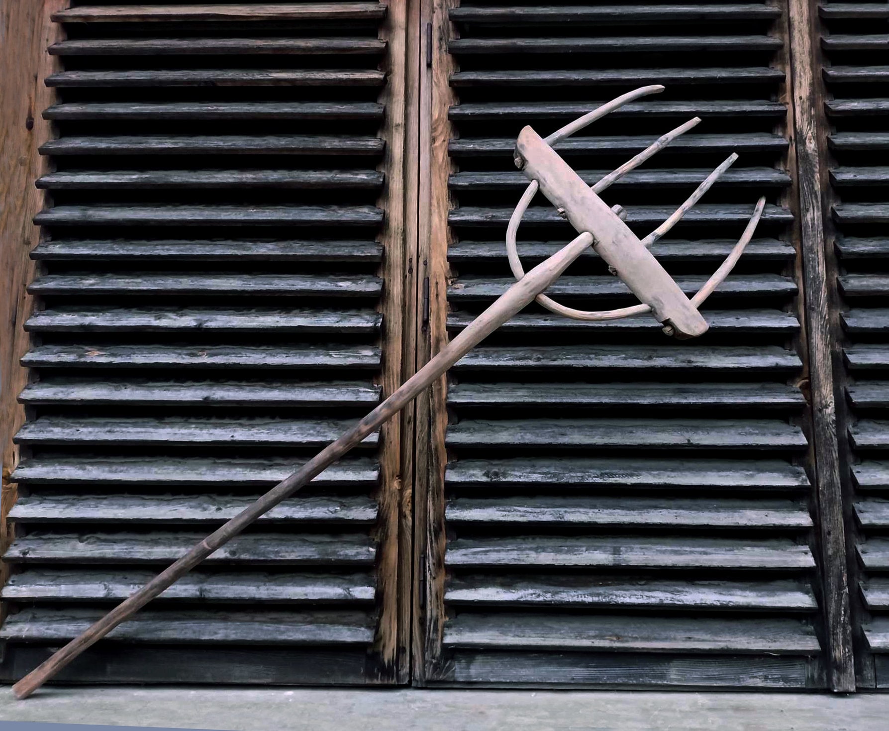 Vintage Bulgarian Large Wooden Hay Fork,agricultural Farmer Tool ...