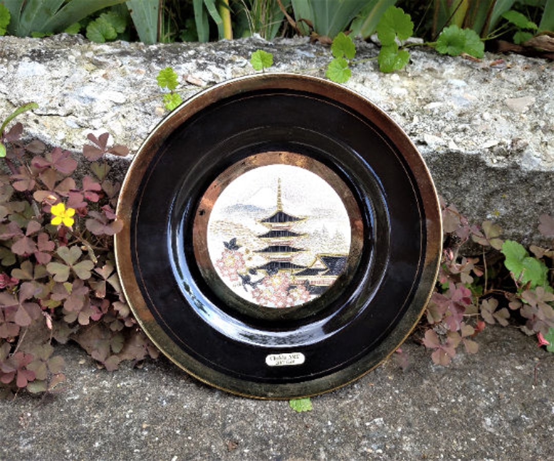 Vintage 'the Art of Chokin' 24KT Original Gold Edged Japanese Plate ...