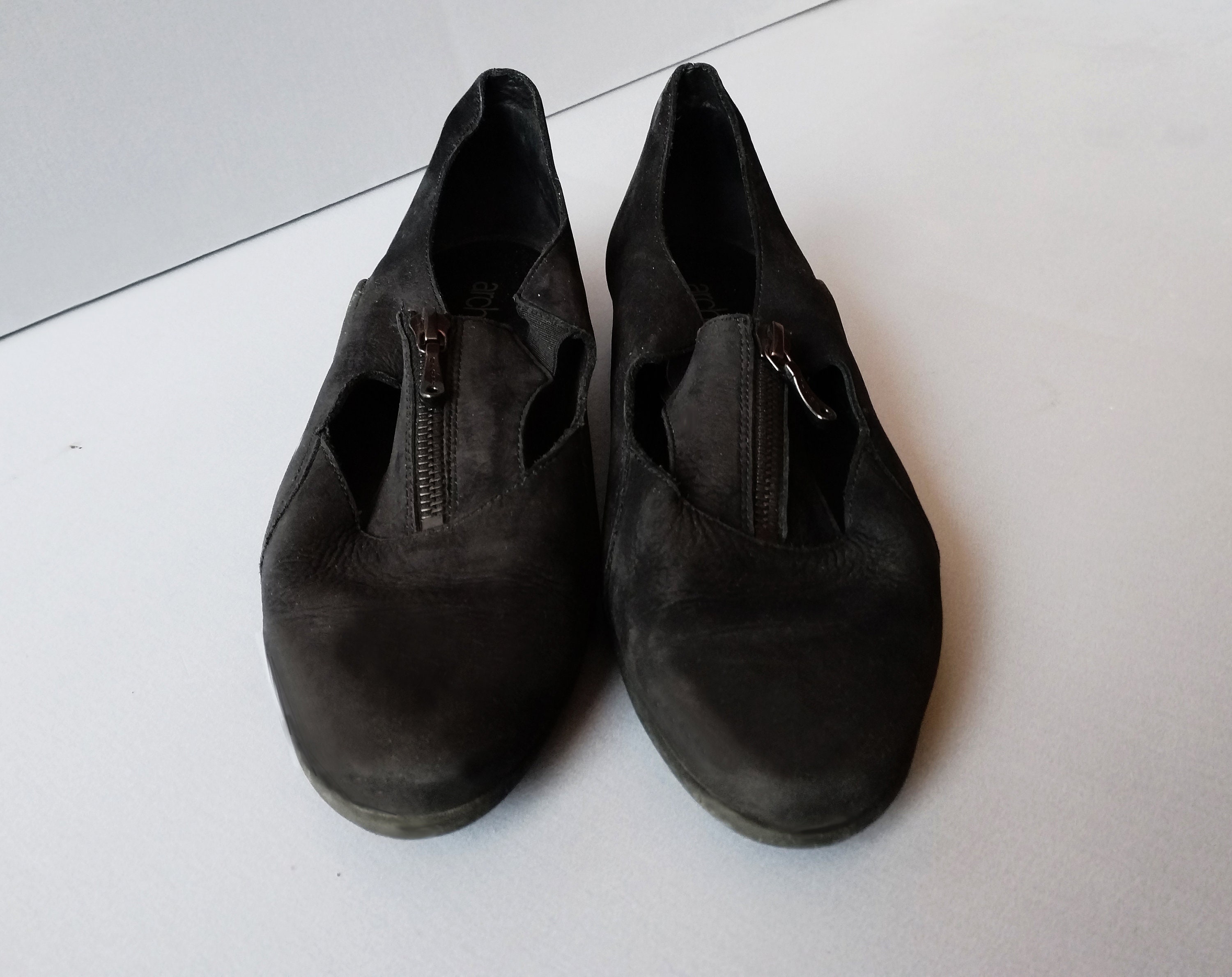 Vintage Arche LN Black Suede Ballerina Size EU 37 US 6,soft Suede ...