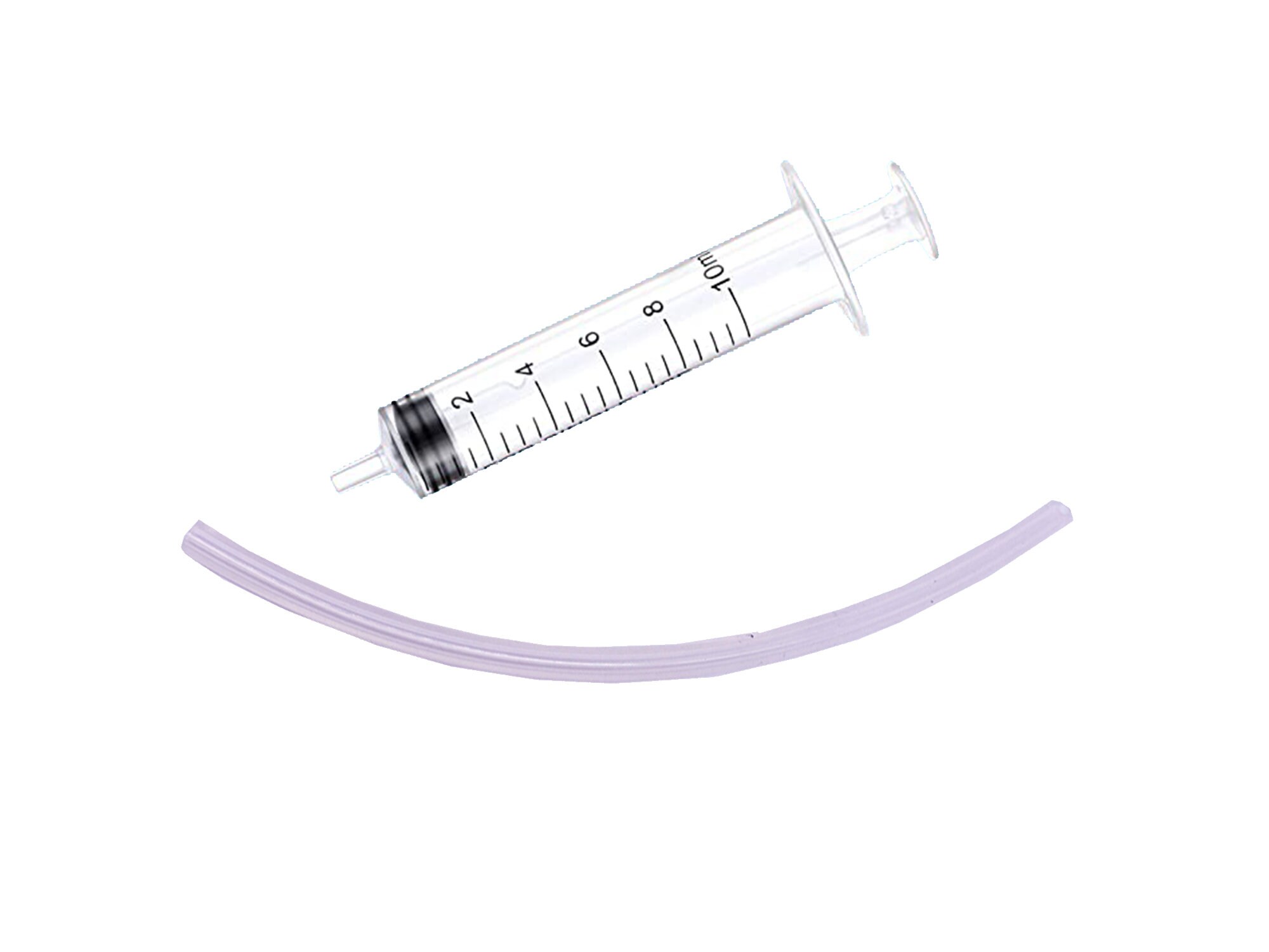 Syringes and Blunt Tip Needles With Silicone Tube Cleaning Liquid Hose ...