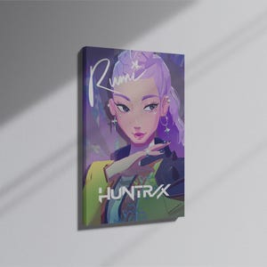 K-POP Demon Hunters - HUNTRIX - Zoey, Rumi, Mira - Poster | Canvas Print - Etsy Canada