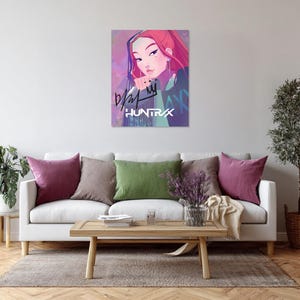 K-POP Demon Hunters - HUNTRIX - Zoey, Rumi, Mira - Poster | Canvas ...