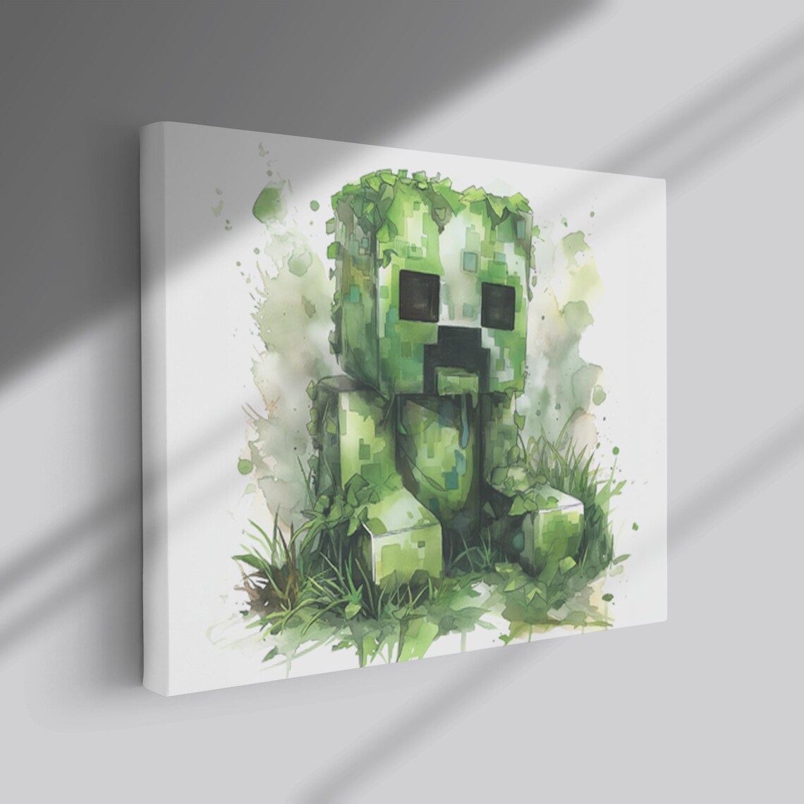 Minecraft - Pôster de Creeper | impressão em tela - Etsy Portugal