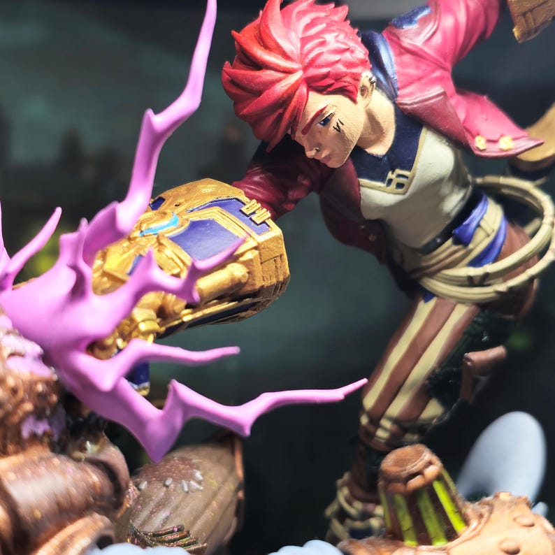 League of Legends - Vi Vs Chemtank Diorama From Arcane Action Figure ...