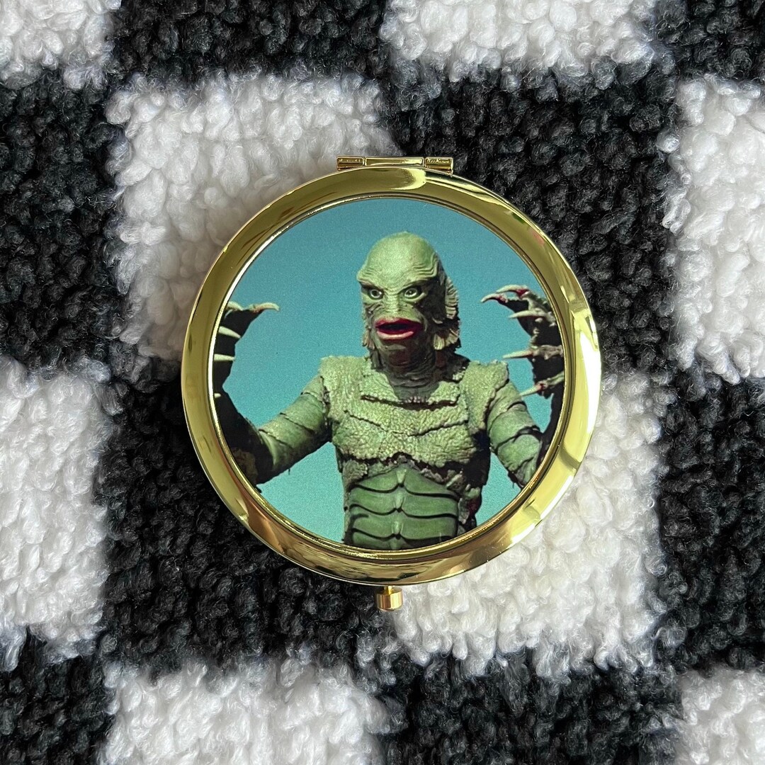 Creature Mirror, Pocket Mirror, Halloween, Spooky - Etsy