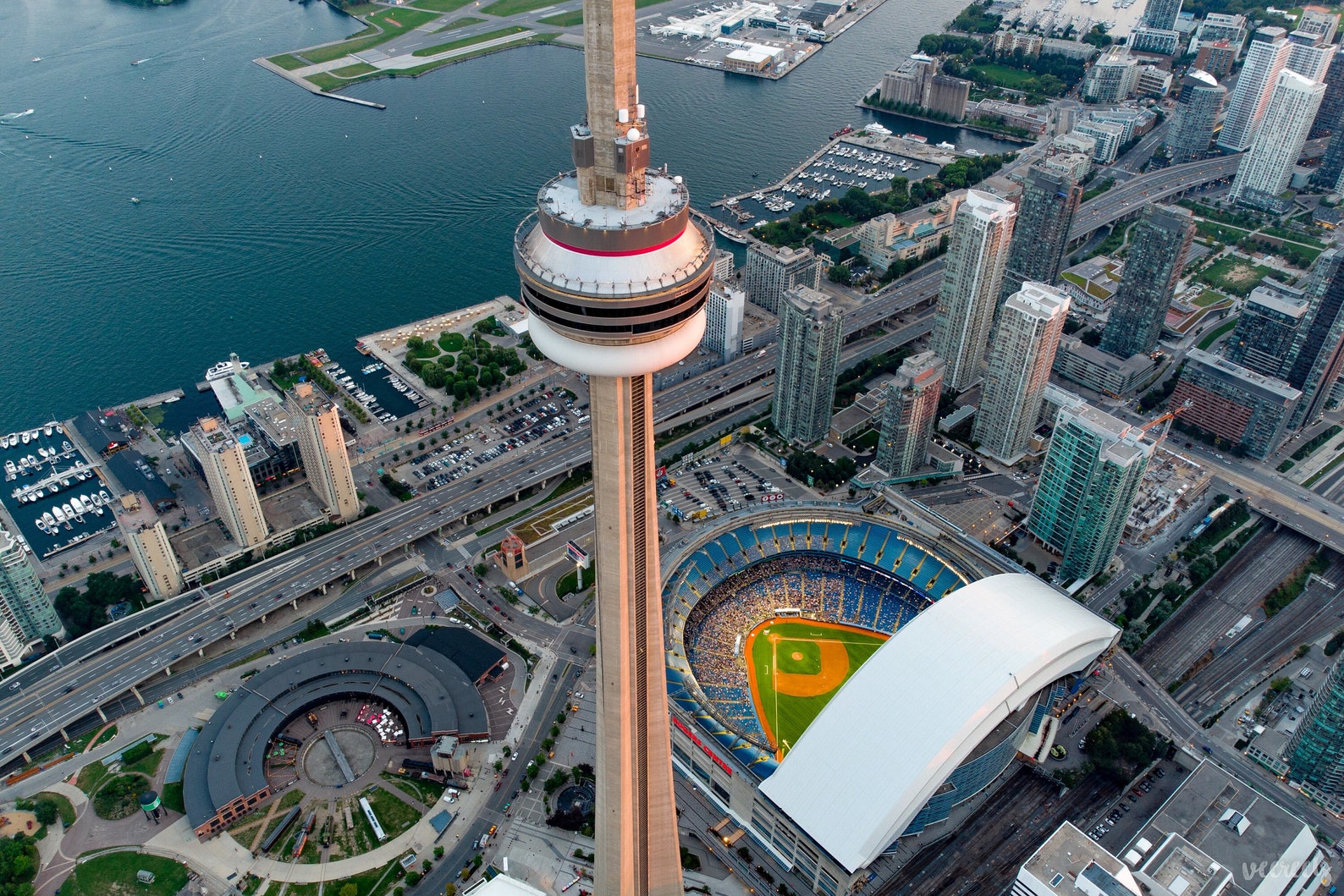 CN Tower and Rogers Center (skydome) Open Blue Jays Wall Art - Etsy