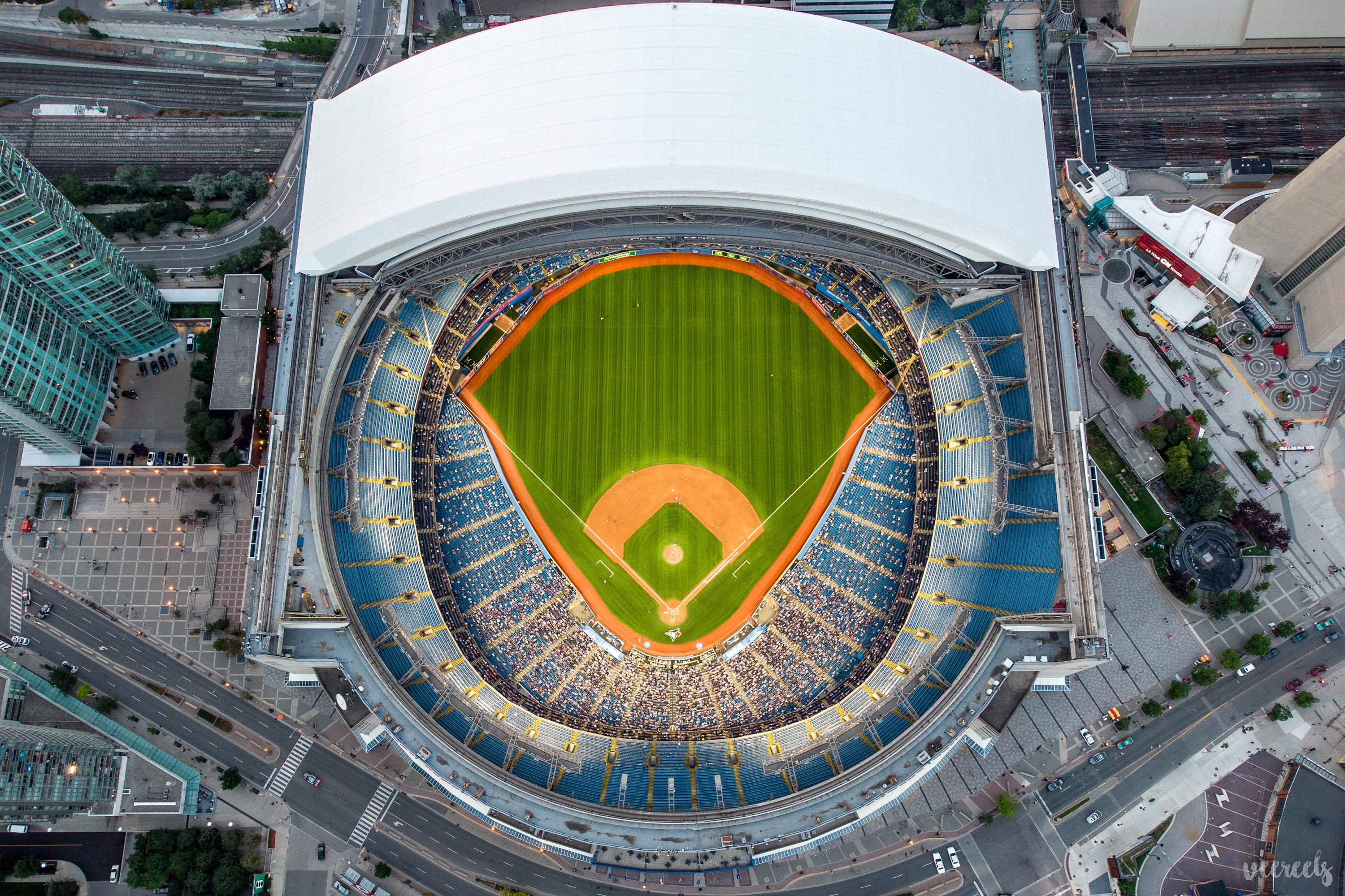 Rogers Center (skydome) Open Blue Jays Top Down View Wall Art - Etsy Canada