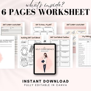 Self Confidence Brandable Workbook Done for You Course Self Esteem ...