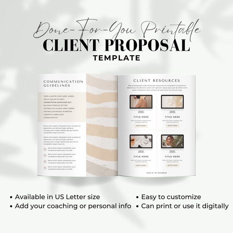 Client Proposal Template, Virtual Assistant Template, Business Proposal ...