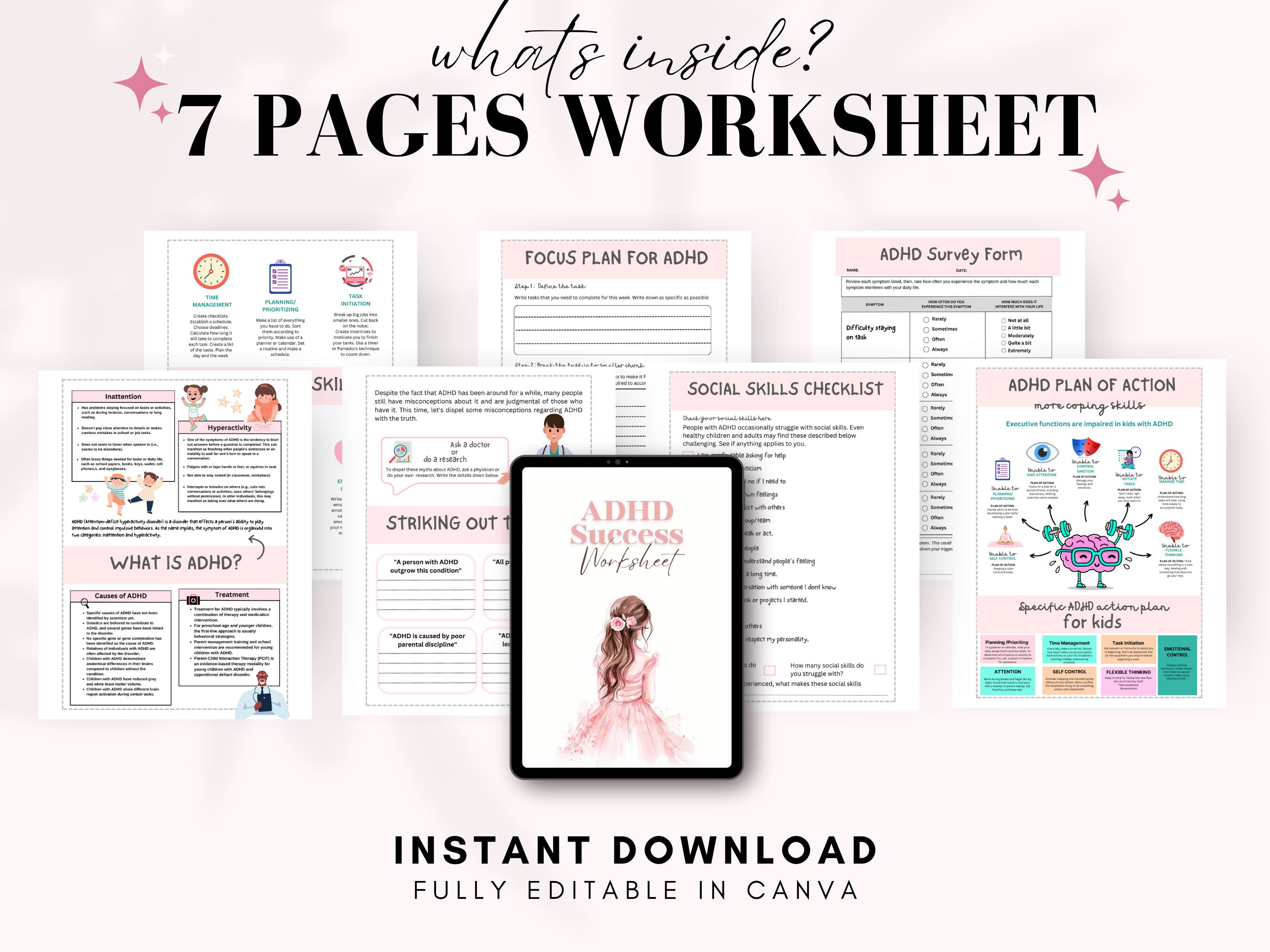 ADHD Success Formula Done for You Ebook, ADHD Workbook, Guide for ADHD ...