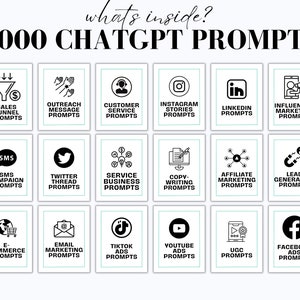 Chatgpt Digital Marketing Prompts Bundle, 2000 Chatgpt Prompts Bundle, Chatgpt Marketing Prompts ...