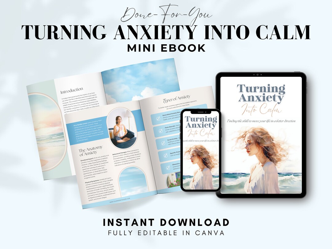 Anxiety Mini Ebook, Anxiety Relief, Done for You Course, Mental Health ...