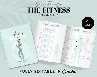 Fitness Workout Tracker Printable, Daily Exercise Planner, Weekly ...