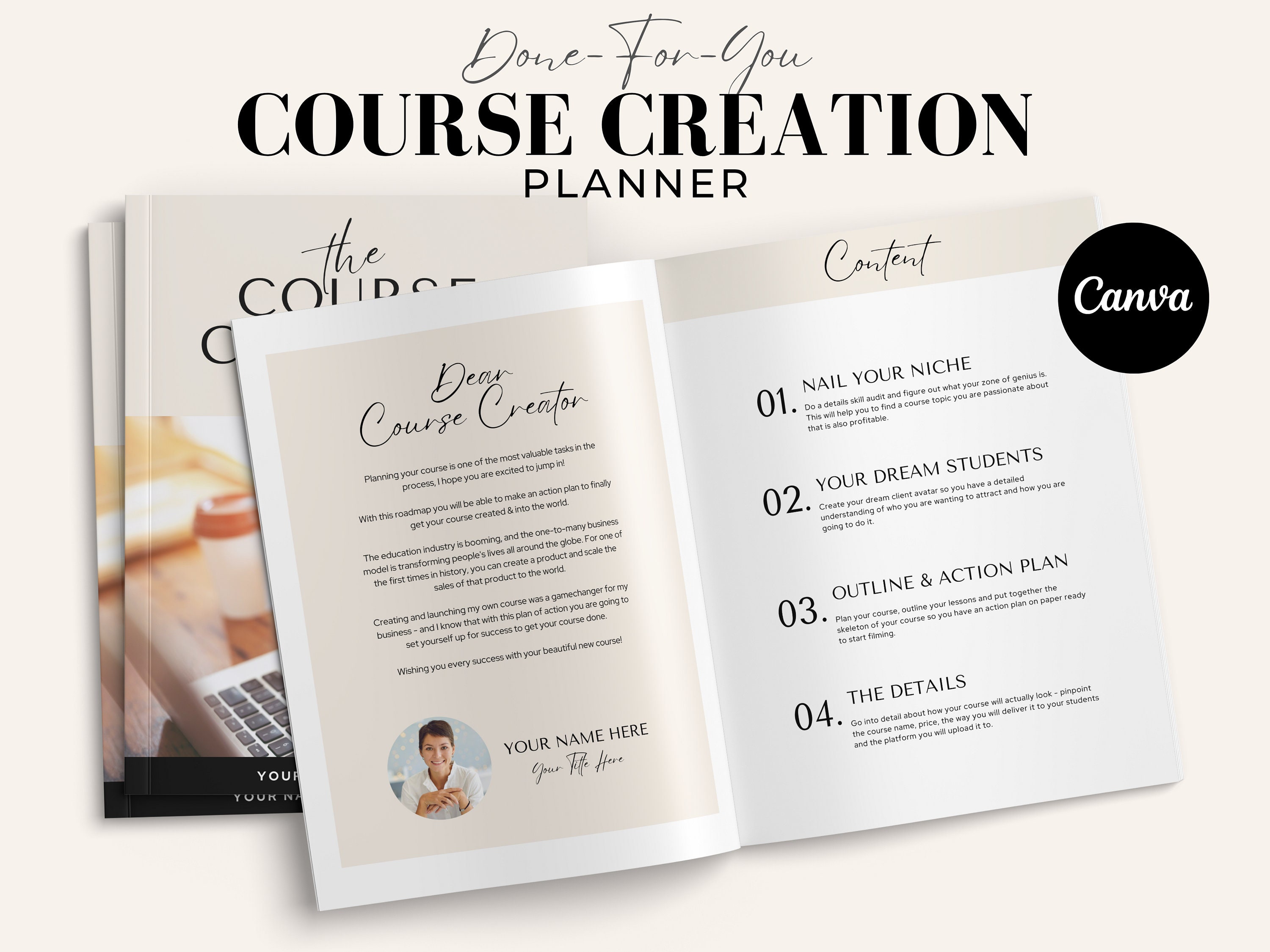 Course Creator Planner, Coaching Planner, Printable Course Creation ...