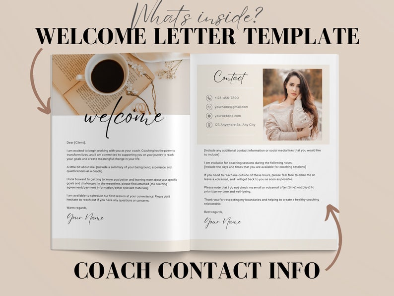 Client Welcome Packet Template for Coaches, Client Onboarding Proposal ...