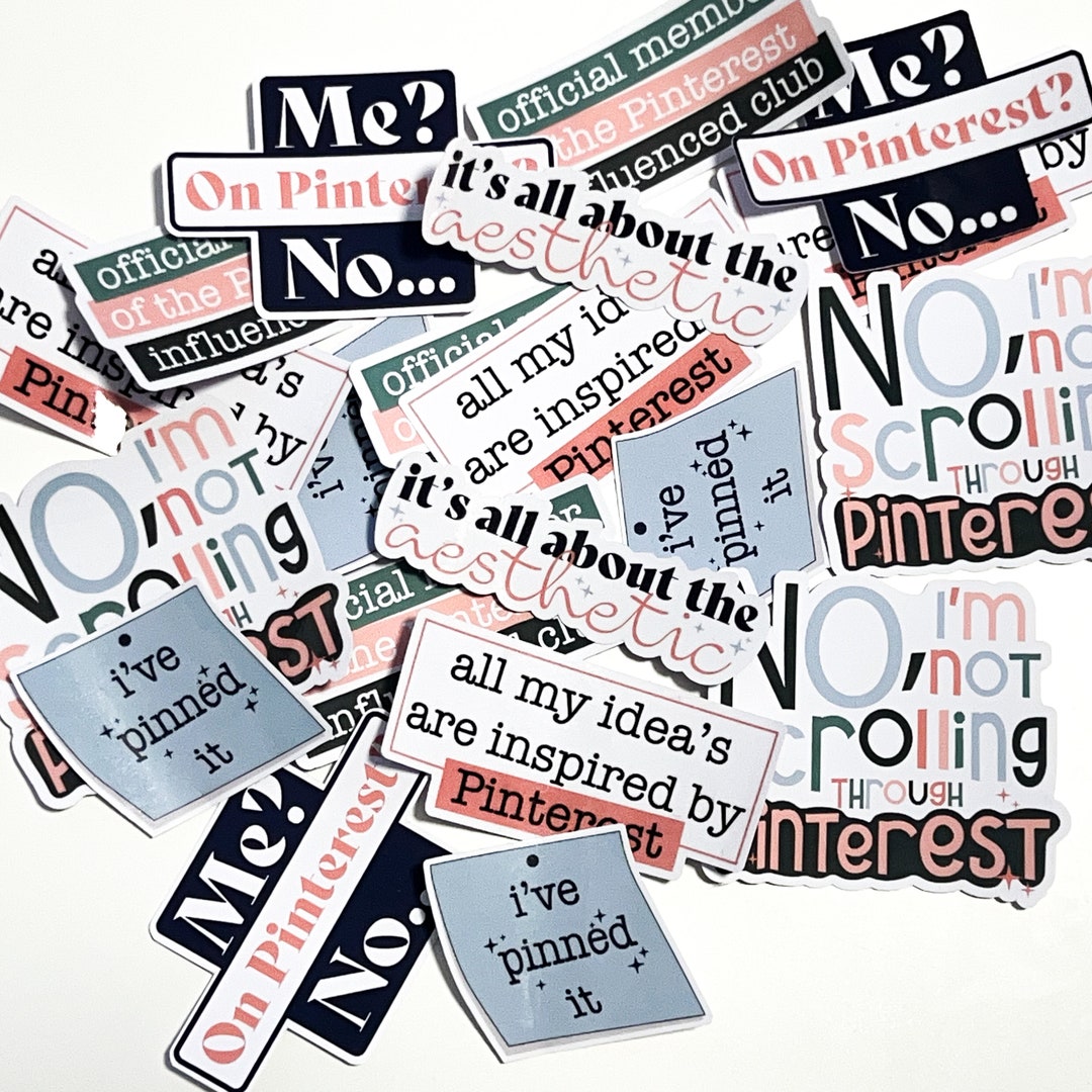 Pinterest Inspired Stickers - Assorted - Colour - Quote - Typography ...