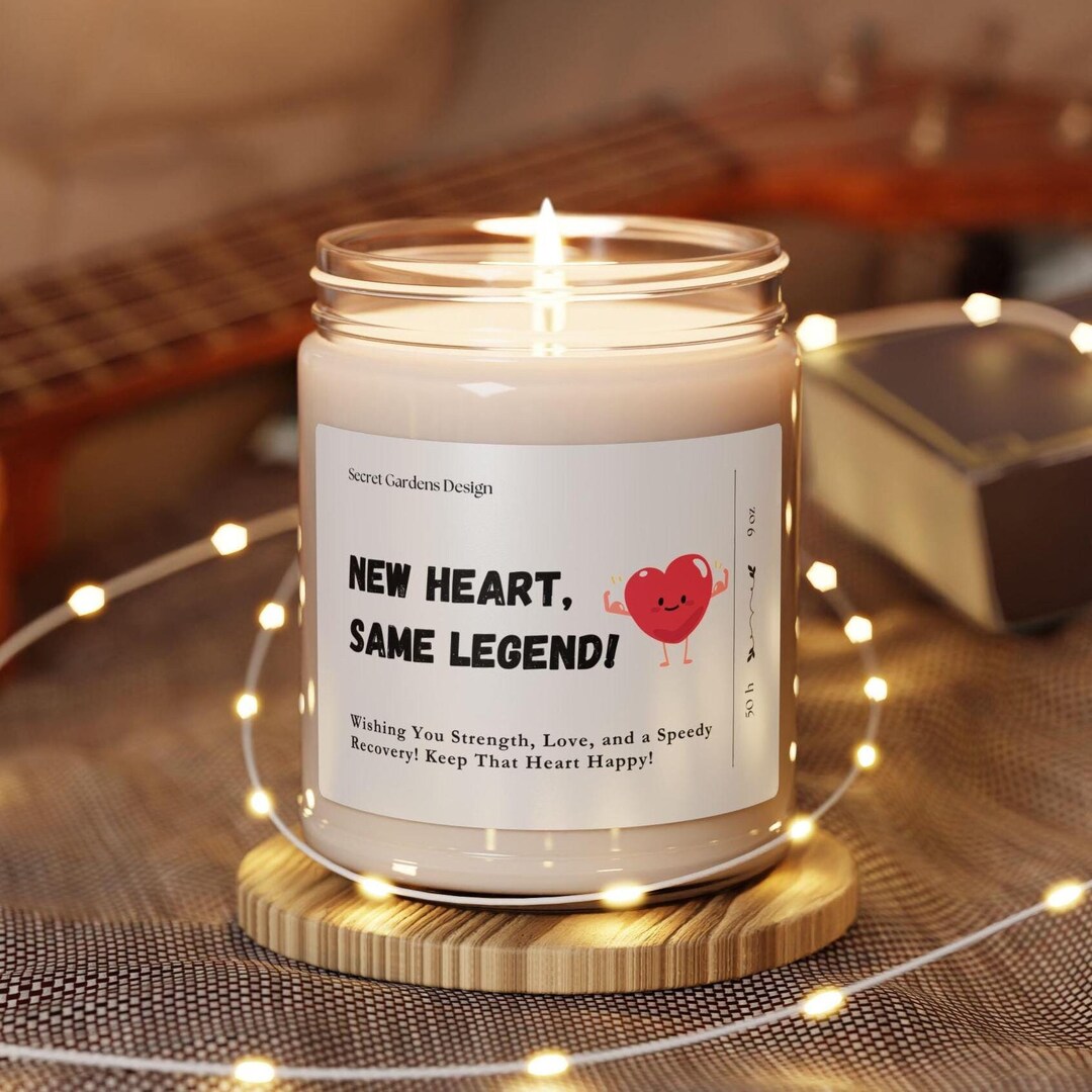 Heart Surgery Recovery Candle, Get Well Soon Gift, New Beats Healing ...