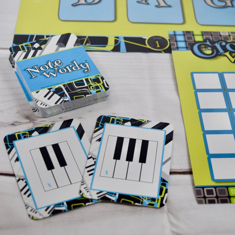 Music Note Identification Game: Note Wordy 1 - Etsy