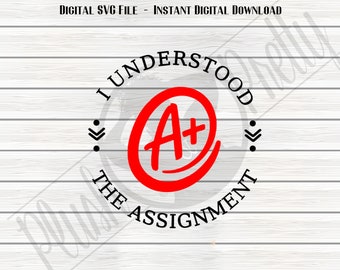 The Assignment Svg - Etsy