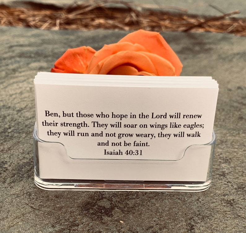 Personalized Scripture Cards Set of 50. Gifts for Her, Gifts for Him ...