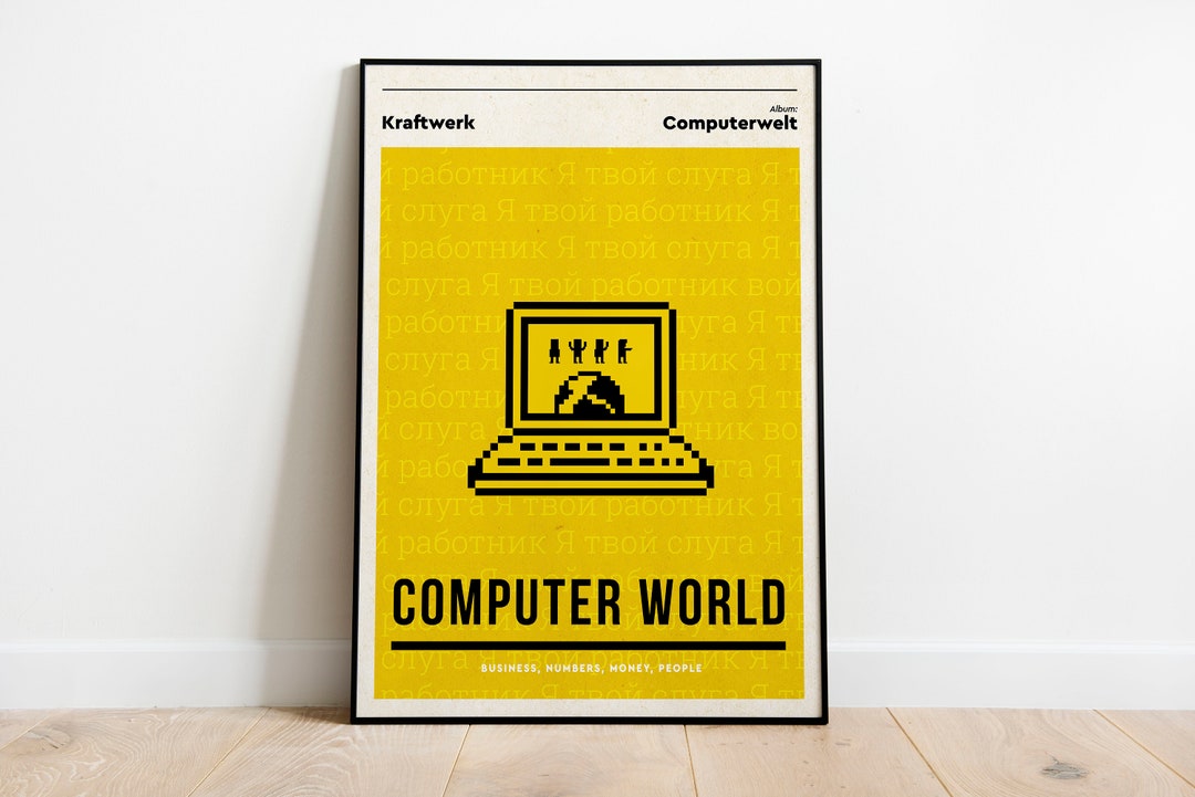 Kraftwerk Computer World Lyrics Poster: Retro Music Print - Etsy