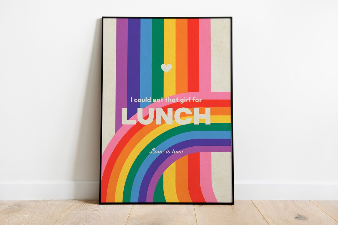 Lunch Billie Eilish Pride Month A4 / A3 / A2 Fine Art Print Wall Art ...
