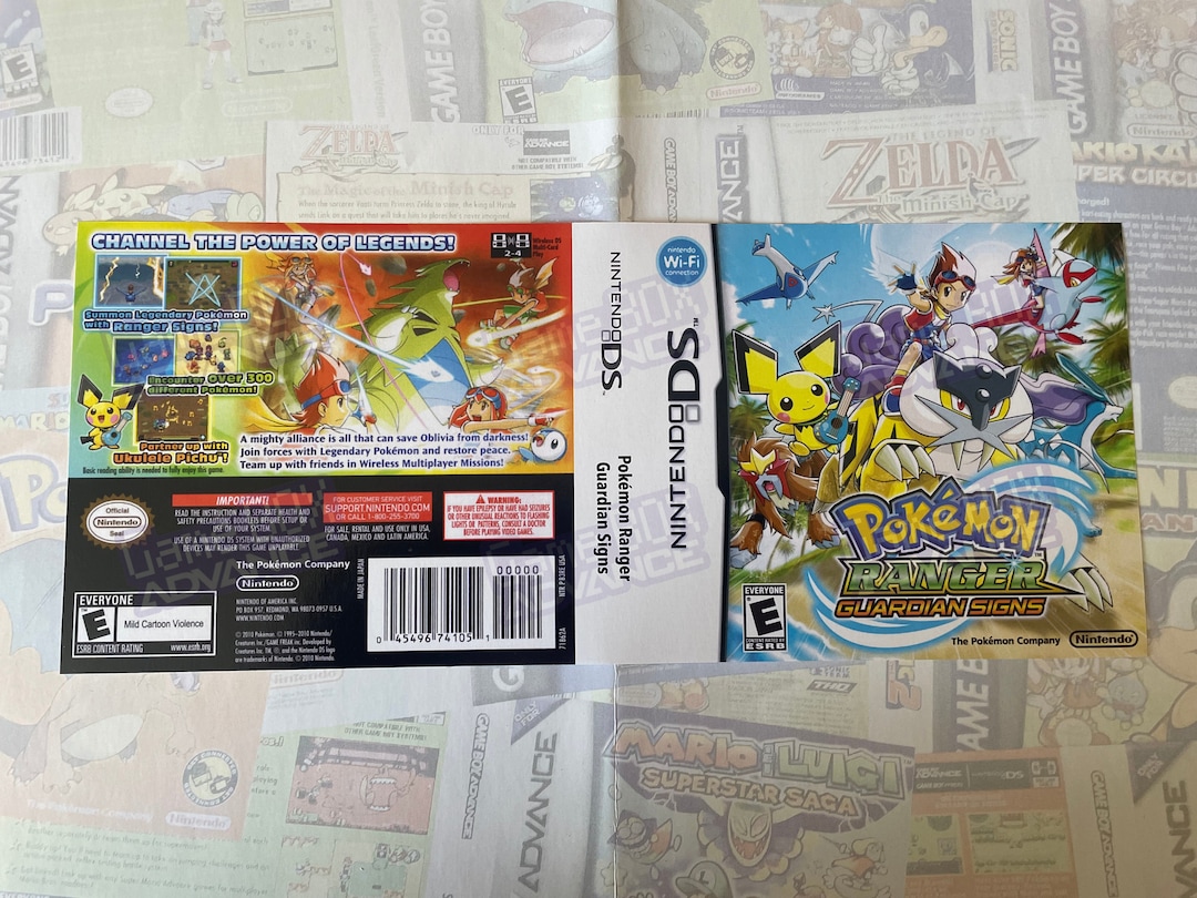 Pokemon Ranger Guardian Signs DS Box Art for Clear Case (print Only) - Etsy