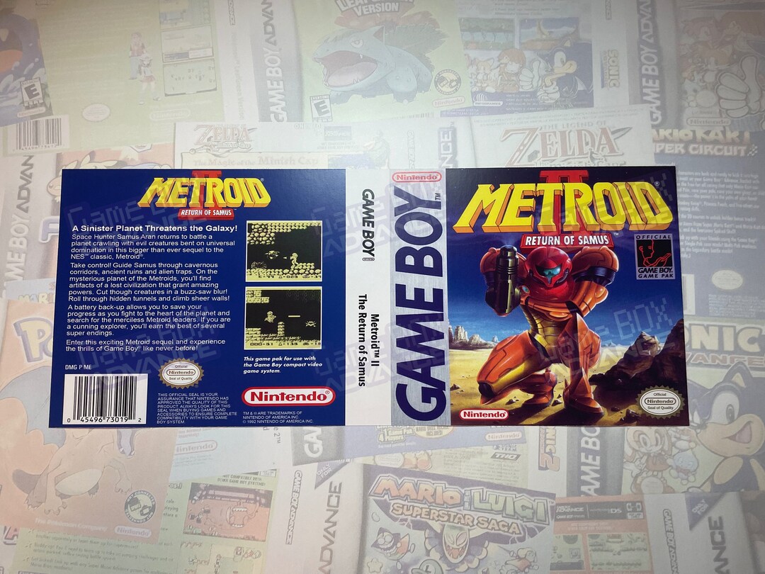 Metroid II GB Box Art for Clear DS Case print Only - Etsy