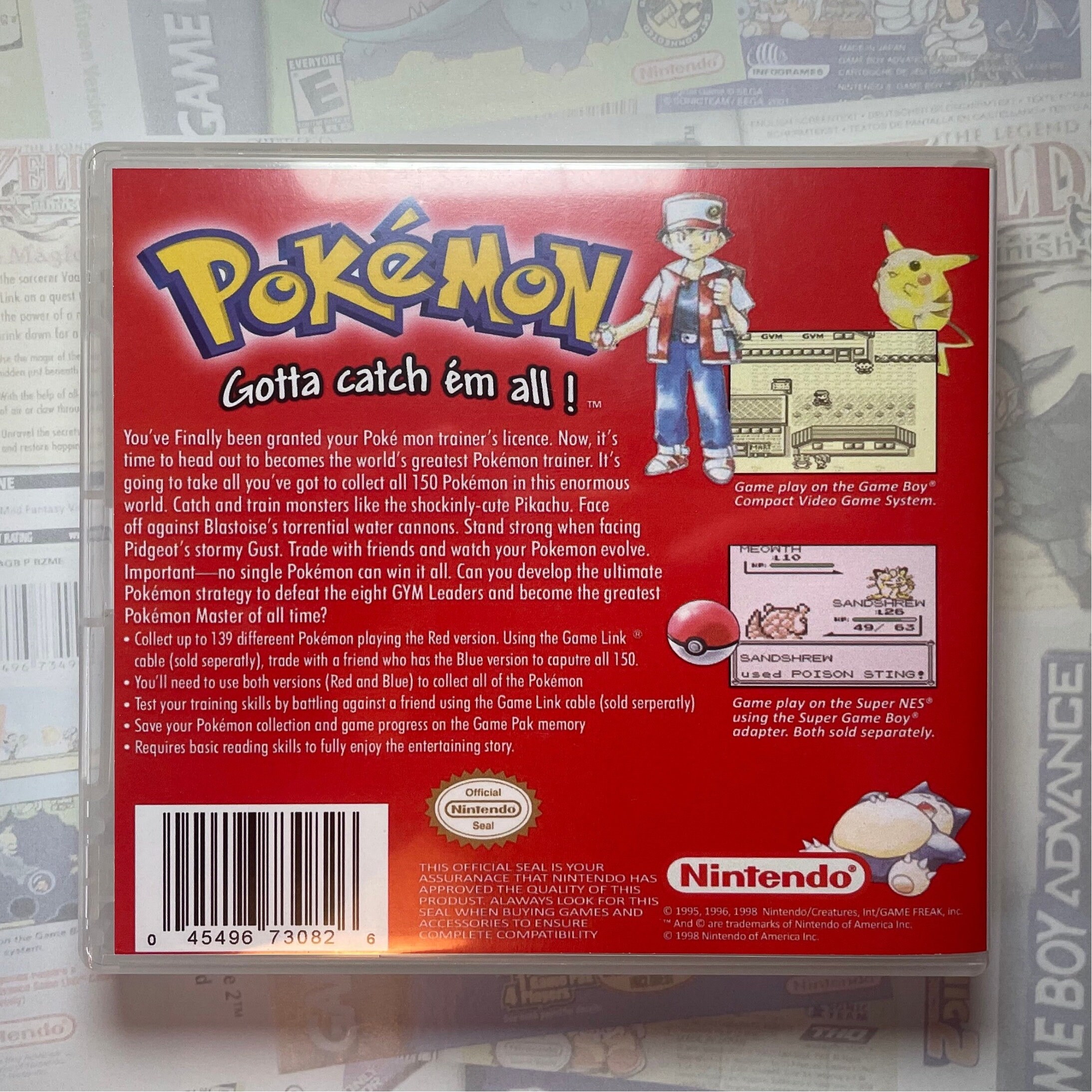 Pokémon Red GB Box Art for Clear DS Case print Only - Etsy UK