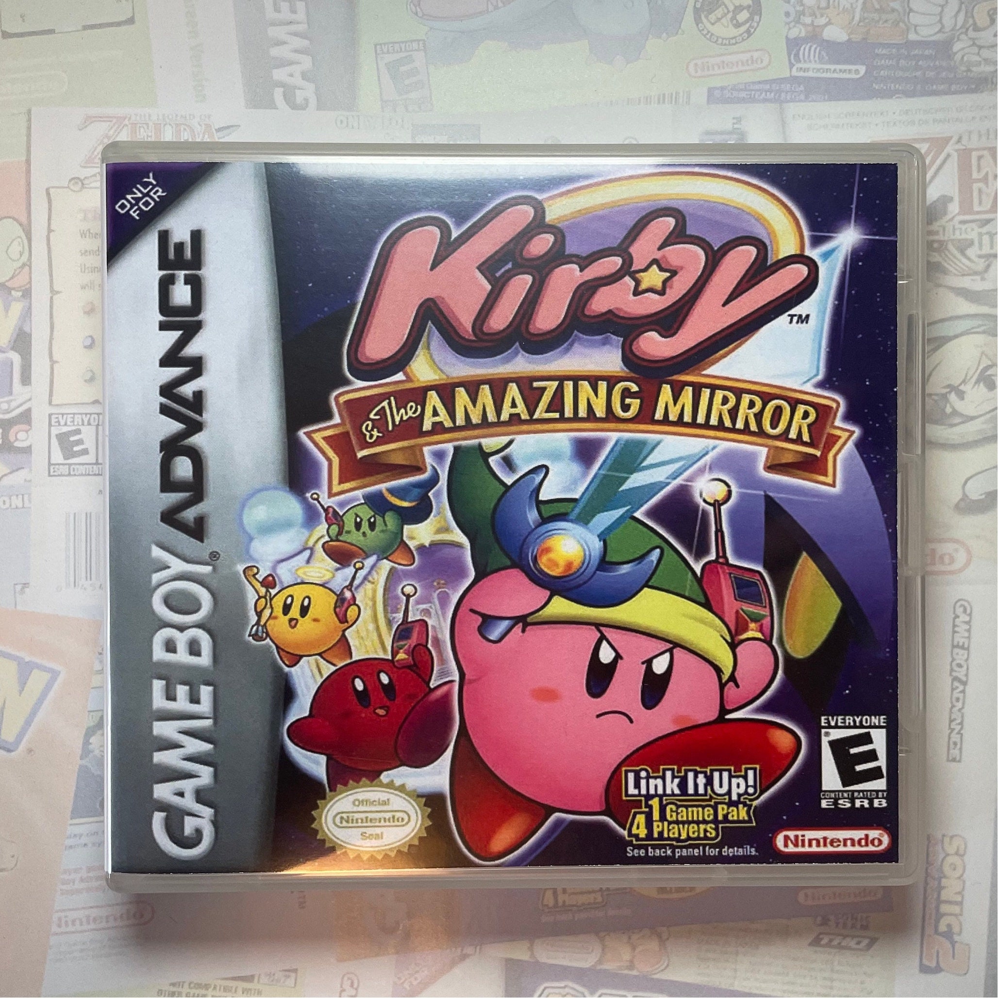 Kirby and the Amazing Mirror GBA Box Art for Clear DS Case (print Only ...