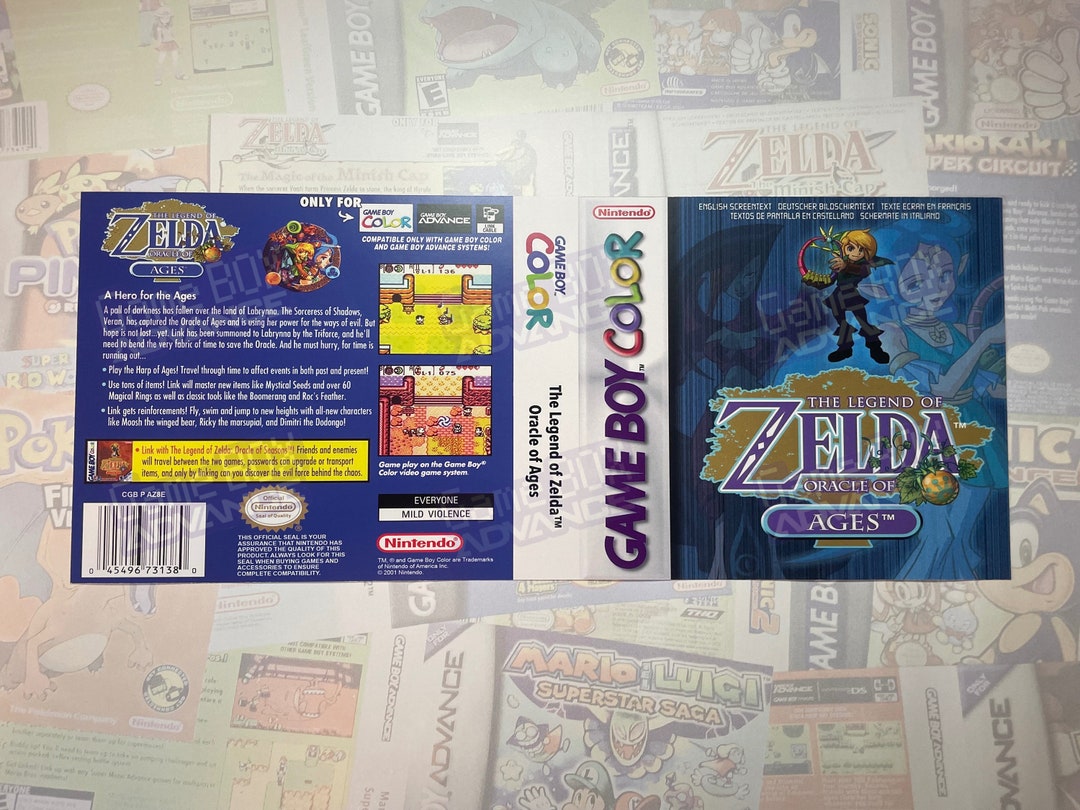 Zelda Oracle of Ages GBC Box Art for Clear DS Case (print Only) - Etsy UK