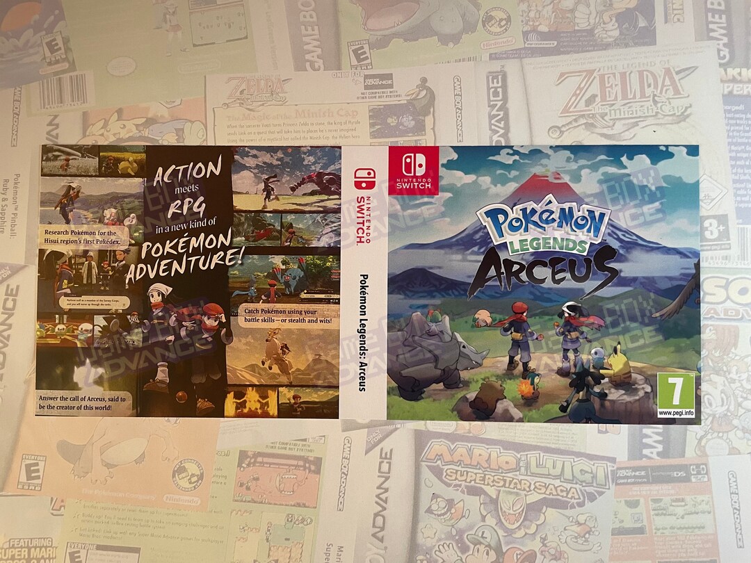 Pokemon Legends Arceus Switch Box Art for Clear DS Case print Only - Etsy