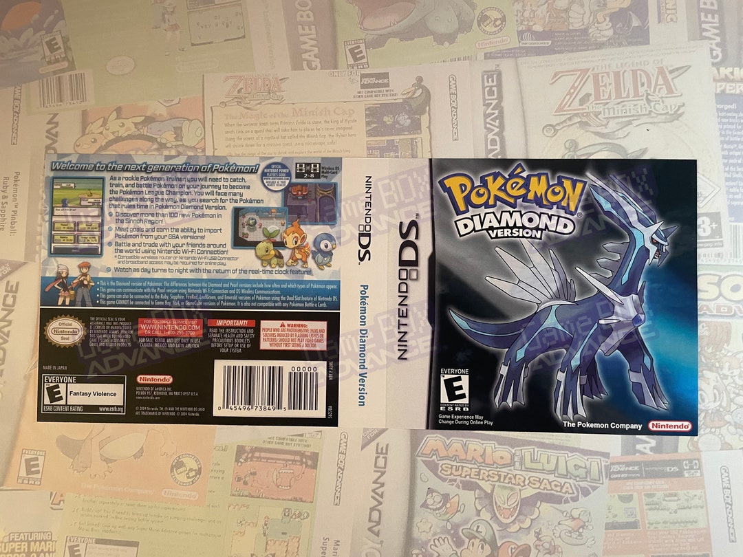 Pokemon Diamond DS Box Art for Clear Case print Only - Etsy