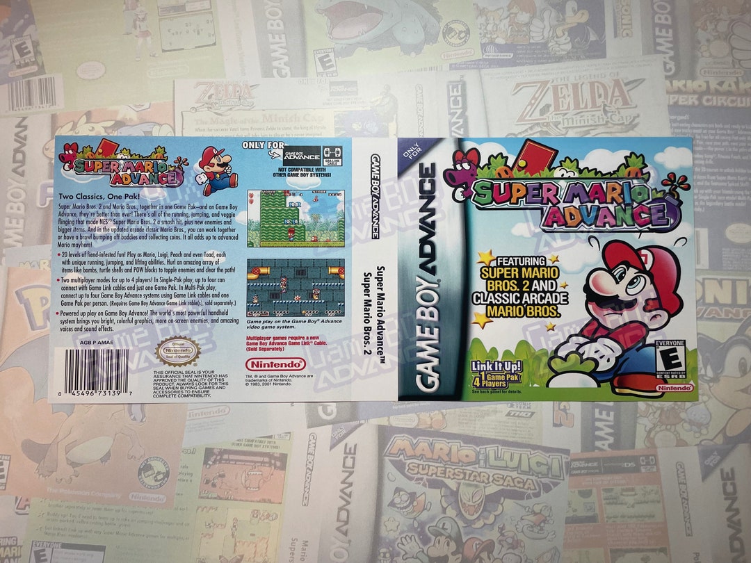 Super Mario Advance GBA Box Art for Clear DS Case print Only - Etsy