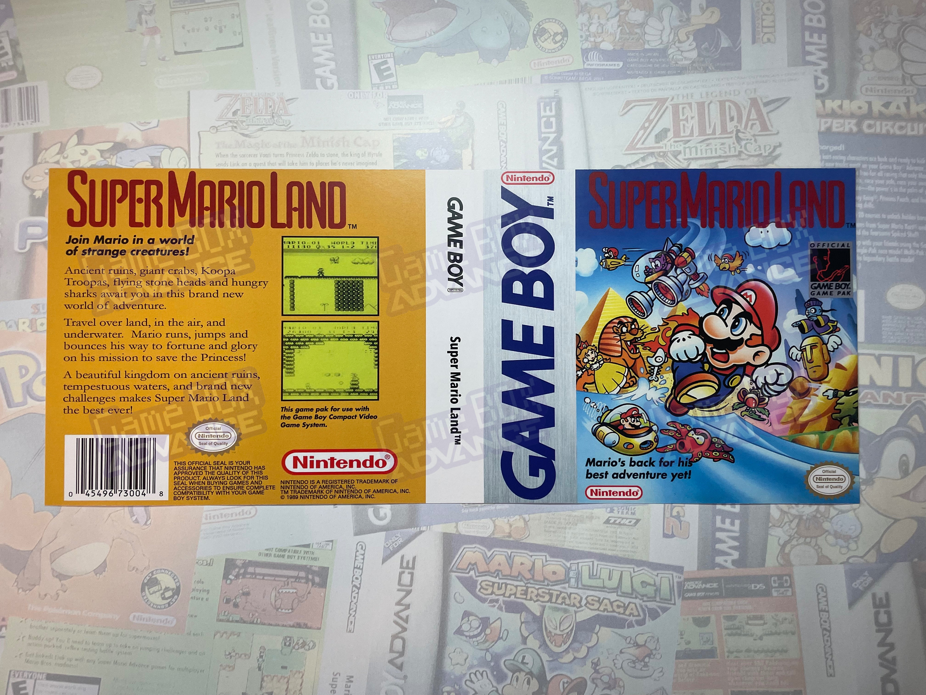 Super Mario Land GB Box Art for Clear DS Case print Only - Etsy