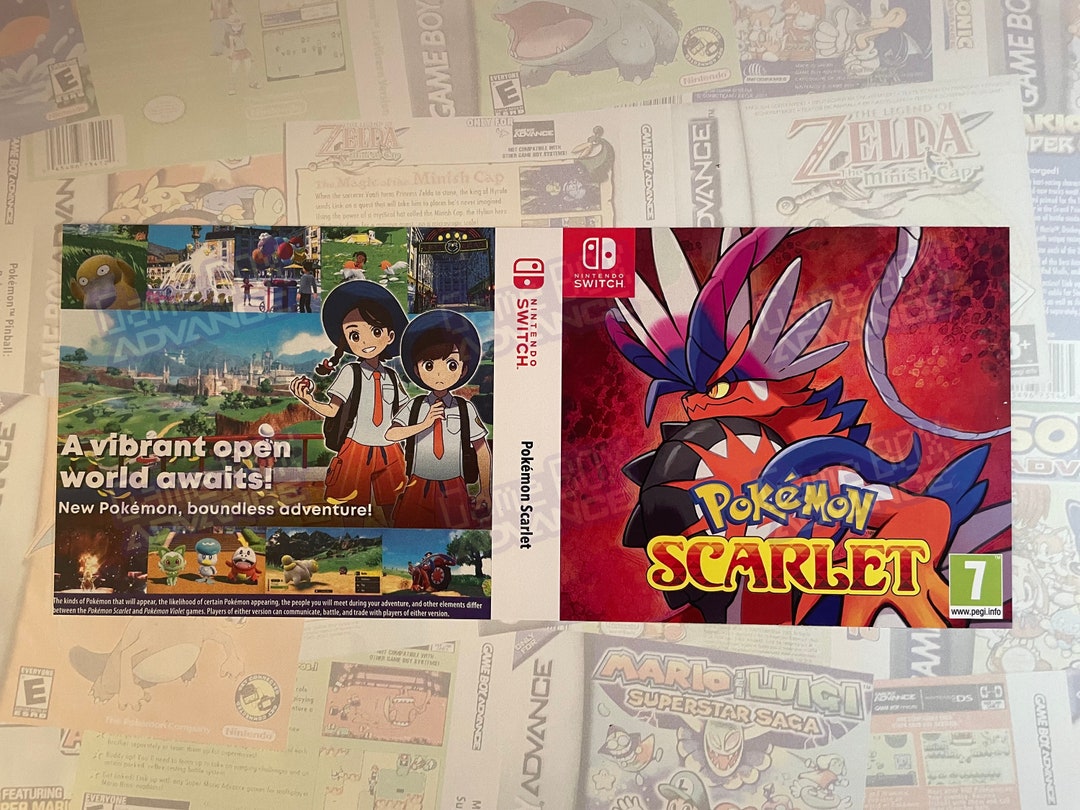 Pokemon Scarlet Switch Box Art for Clear DS Case (print Only) - Etsy