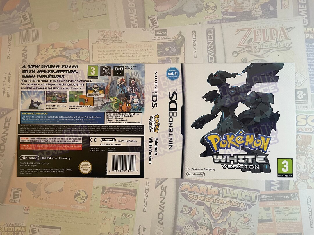Pokemon White DS Box Art for Clear Case print Only - Etsy