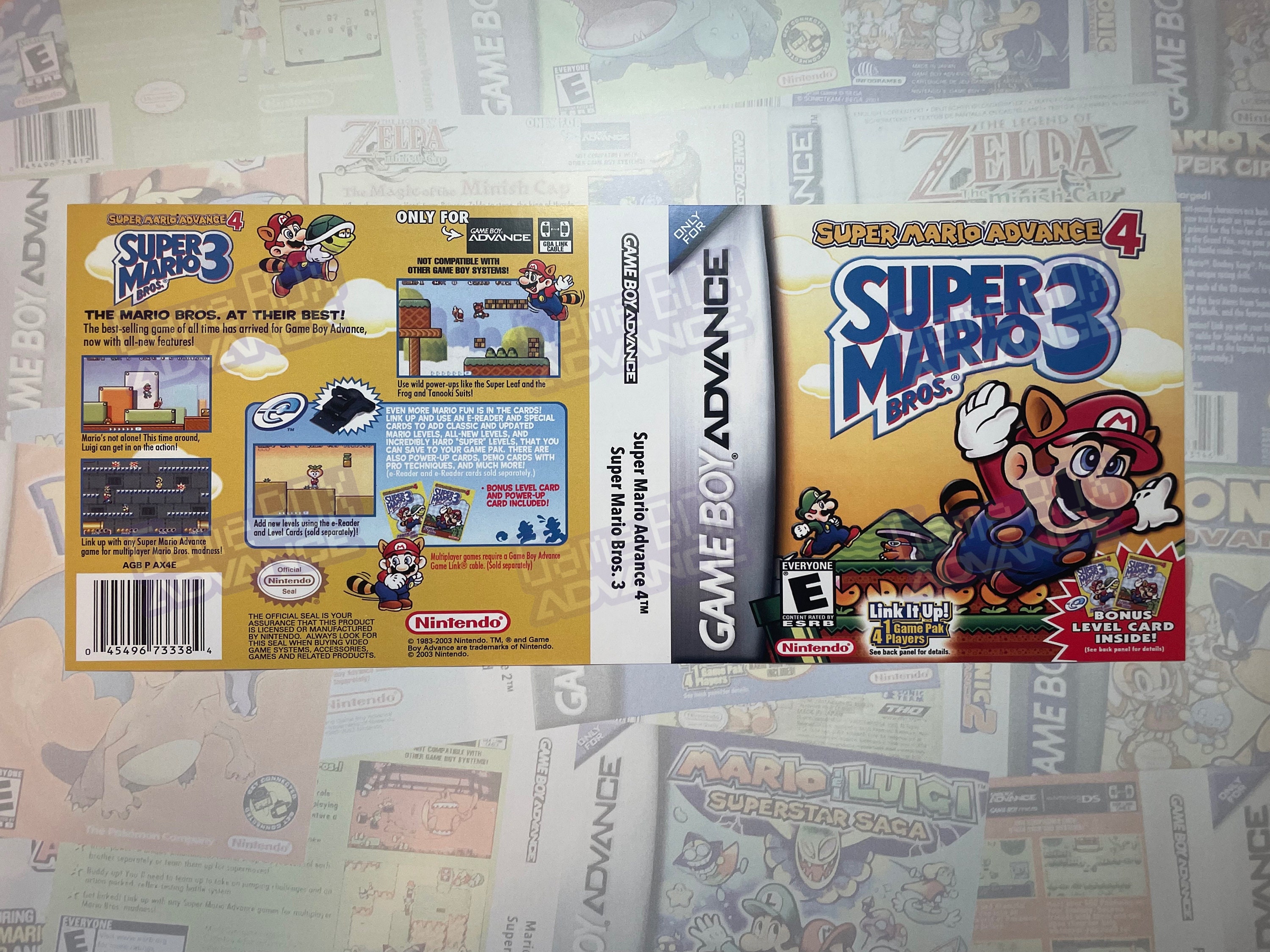 Super Mario Advance 4 GBA Box Art for Clear DS Case print - Etsy