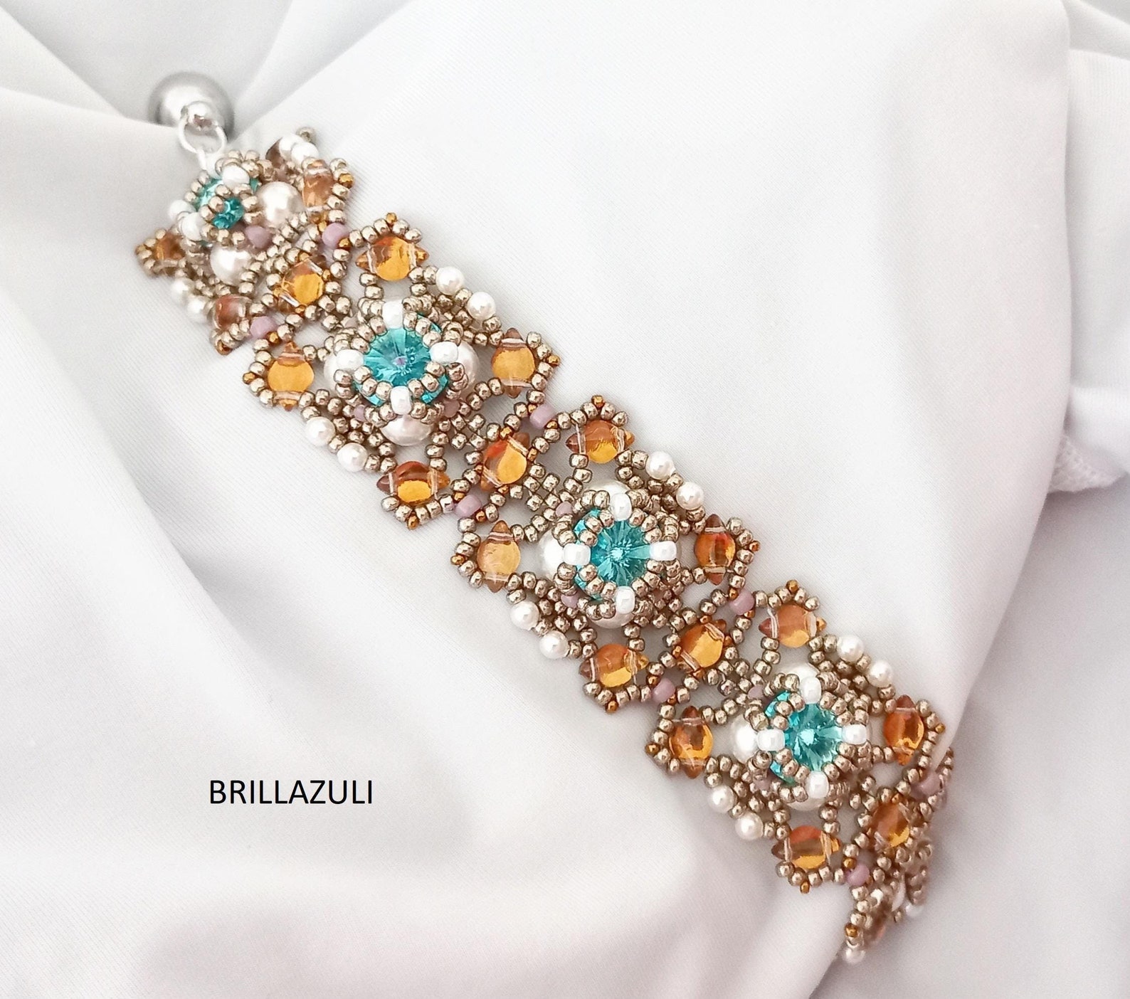 Pdf Atlas Bracelet Beading Pattern, Beadweaving Pattern, Bracelet Bead ...