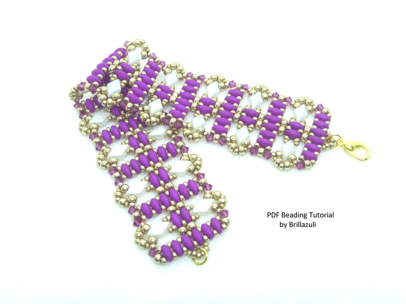 PDF Dallas Tutorial Beaded Tutorial Superduo Bracelet - Etsy