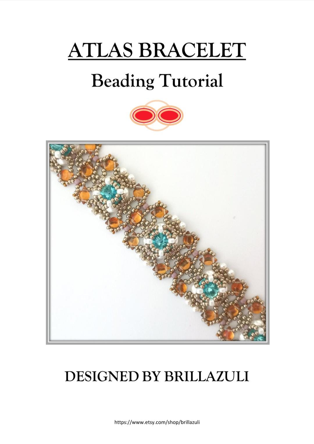 Pdf Atlas Bracelet Beading Pattern, Beadweaving Pattern, Bracelet Bead ...