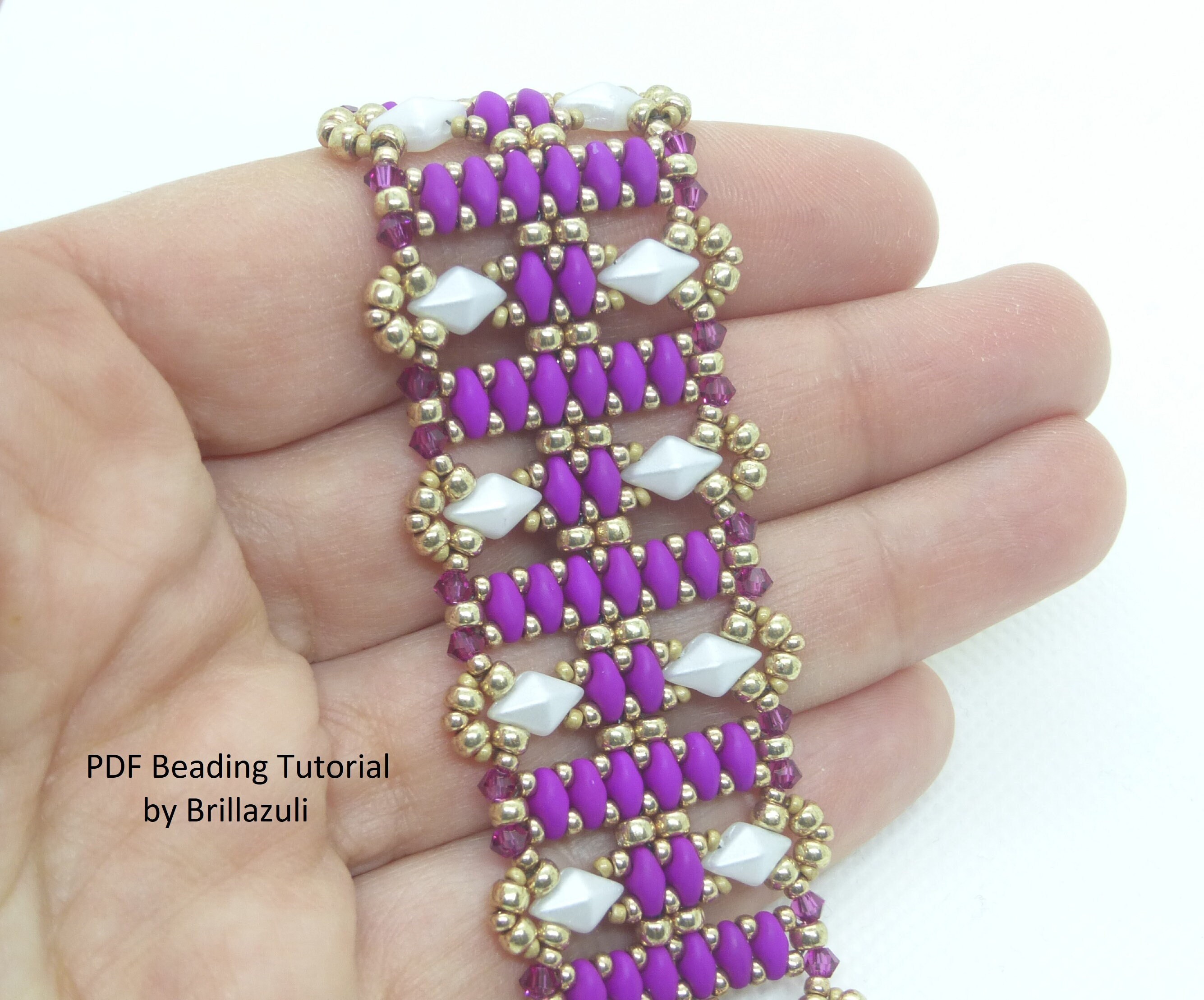 PDF Dallas Tutorial, Beaded Tutorial, Superduo Bracelet Tutorial ...