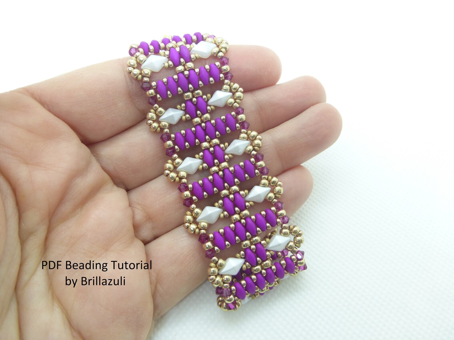 PDF Dallas Tutorial, Beaded Tutorial, Superduo Bracelet Tutorial ...
