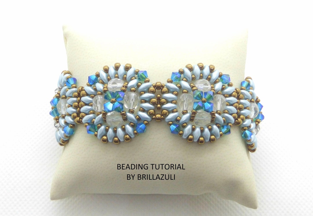 Kendra Superduo Bracelet Tutorial: Pdf Beading Pattern - Etsy