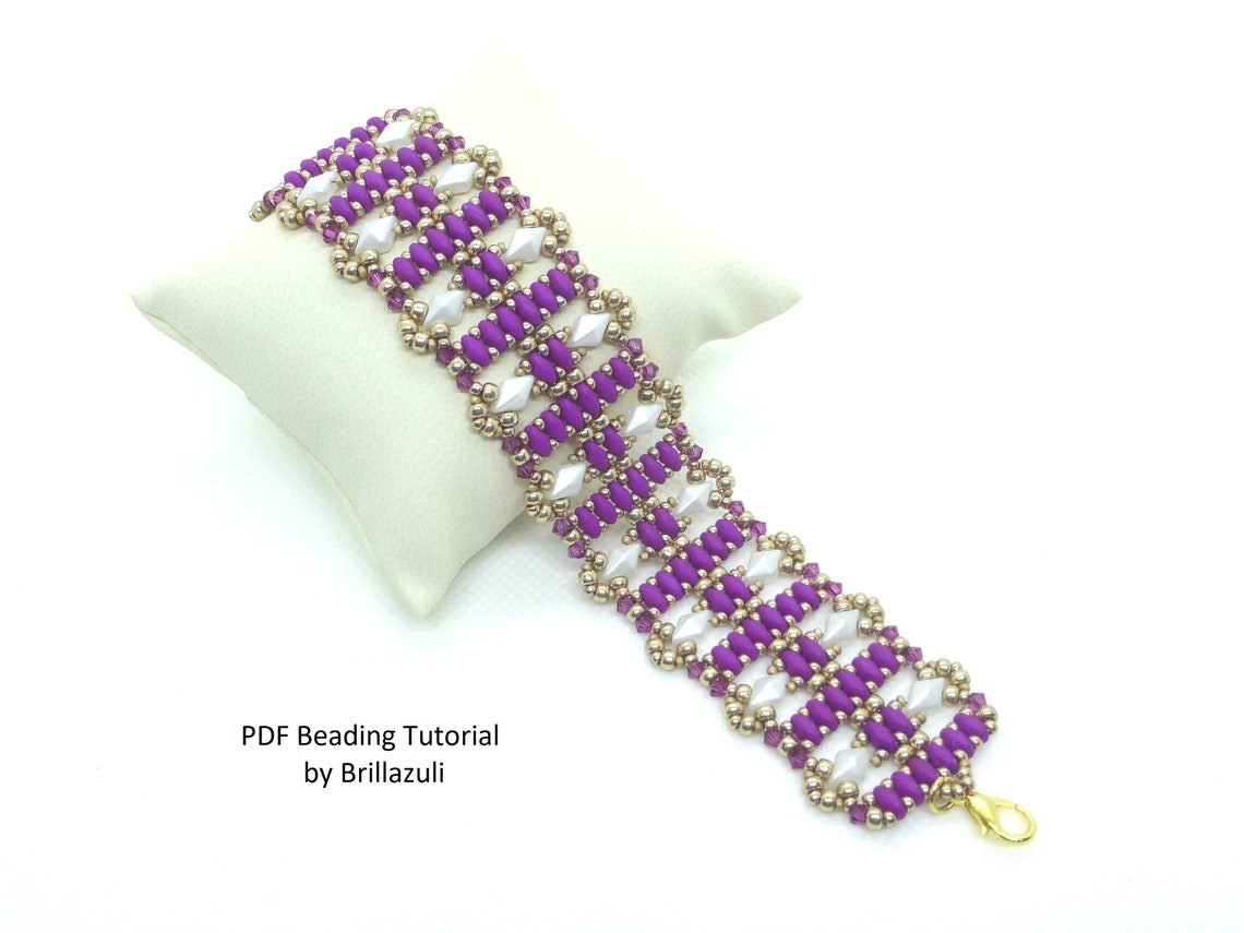 PDF Dallas Tutorial, Beaded Tutorial, Superduo Bracelet Tutorial ...