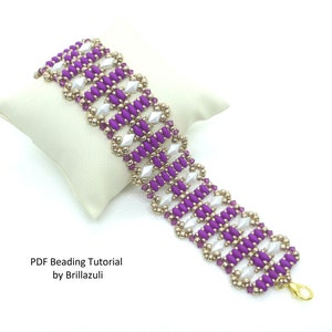 PDF Dallas Tutorial Beaded Tutorial Superduo Bracelet - Etsy