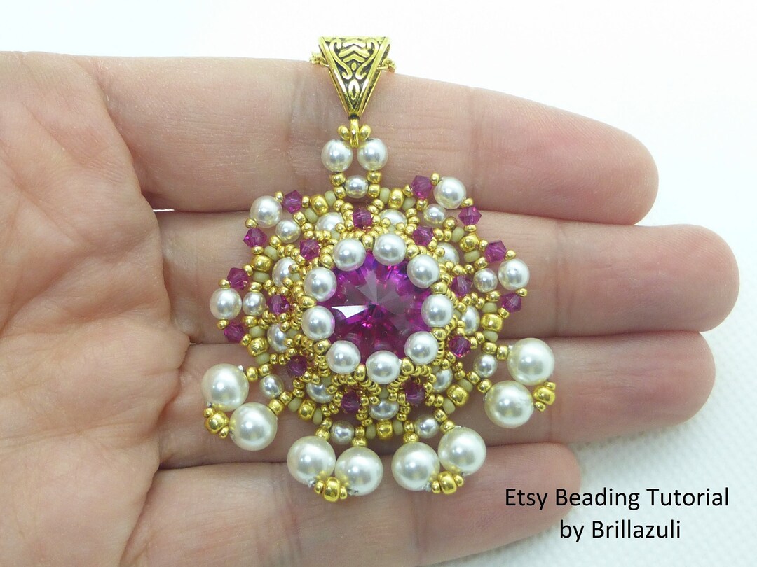 Pdf Versailles Tutorial, Beading Pattern, Beadweaving Pattern, Rivoli ...