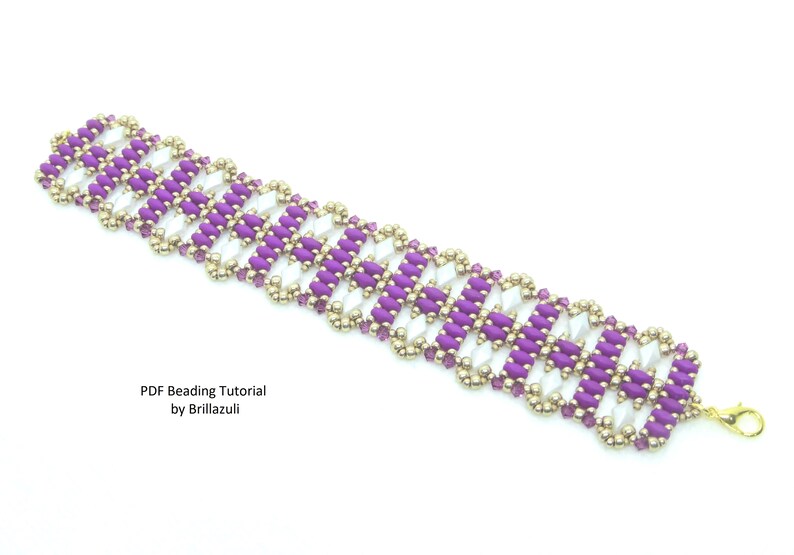 PDF Dallas Tutorial, Beaded Tutorial, Superduo Bracelet Tutorial, Superduo Pattern, Diamonduo ...
